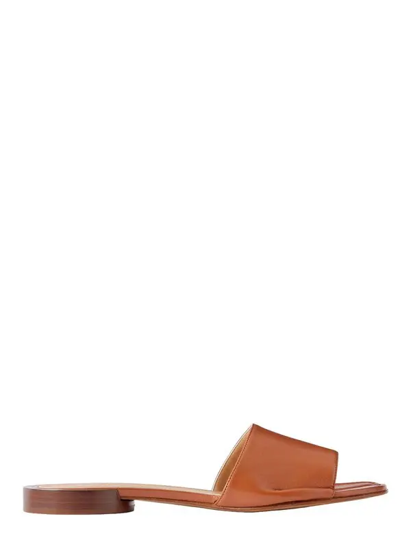 MAISON MARGIELA Tabi Split-toe Leather Flats - Brown