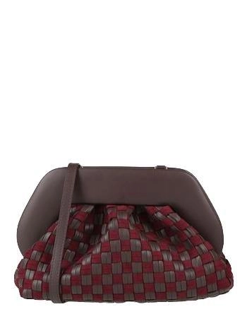 THEMOIRE Tia Handbag In Dark Recycled Fibers - Brown