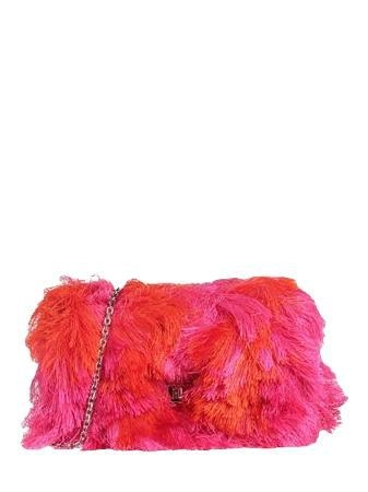 ROGER VIVIER Cross-body Bag Textile Fibers - Red