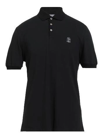 Brunello Cucinelli Polo Shirt Size Cotton - Black