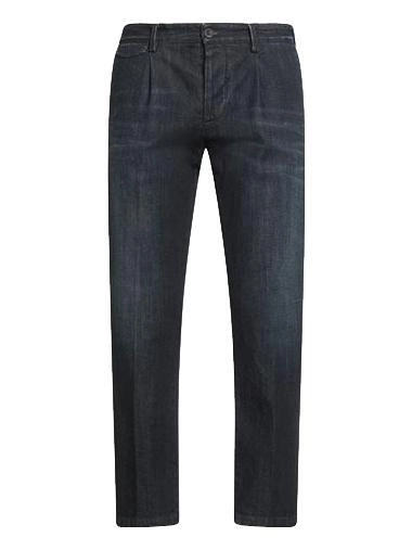LARDINI Cotton Elastane Tapered Jeans - Blue