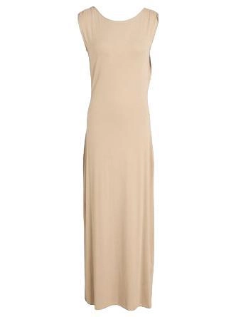 Majestic Filatures Maxi Dress Light Brown Size Viscose, Elastane - Beige