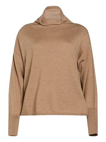 ARAGONA Merino Wool Turtleneck - Camel