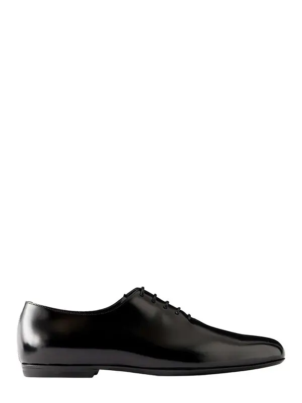Dries Van Noten Leather Derby Shoes - Black