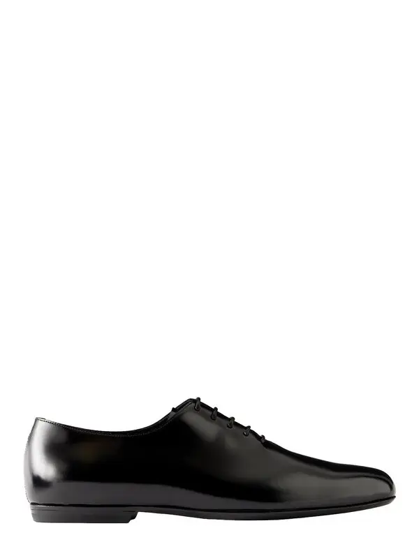Dries Van Noten Leather Derby Shoes - Black