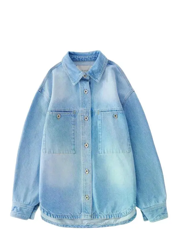 Studio Nicholson Joris Bleached-wash Shirt - Blue