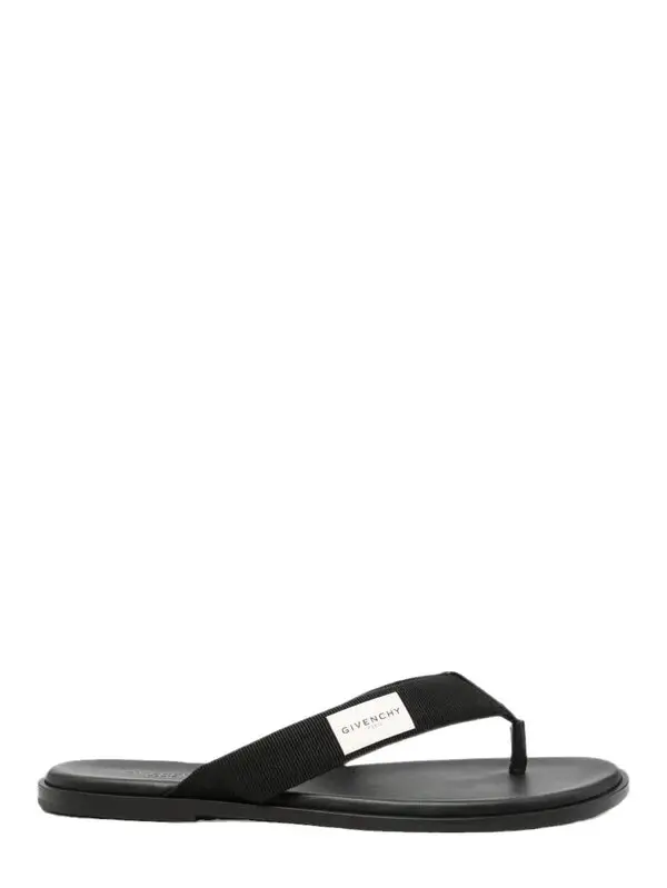 Givenchy Logo-patch Sandals - Black