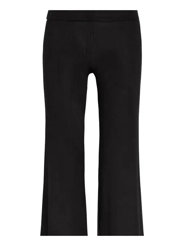 TALA Ribbed Flare-leg Trousers - Black