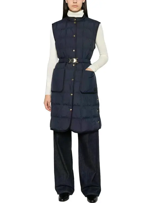 Moncler Quilted Sleeveless Gilet - Blue