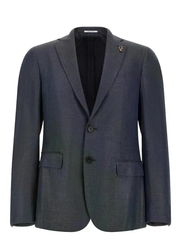 Pal Zileri Textured Single-breasted Blazer - Blue