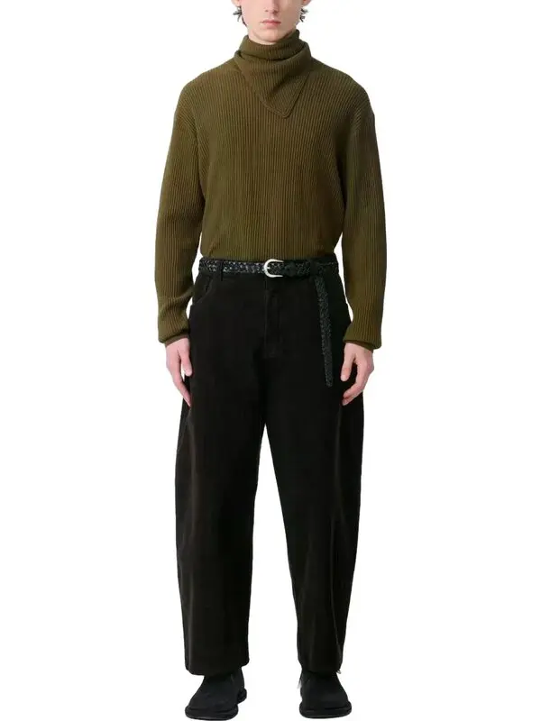Studio Nicholson Arda Ribbed-knit Sweater - Green