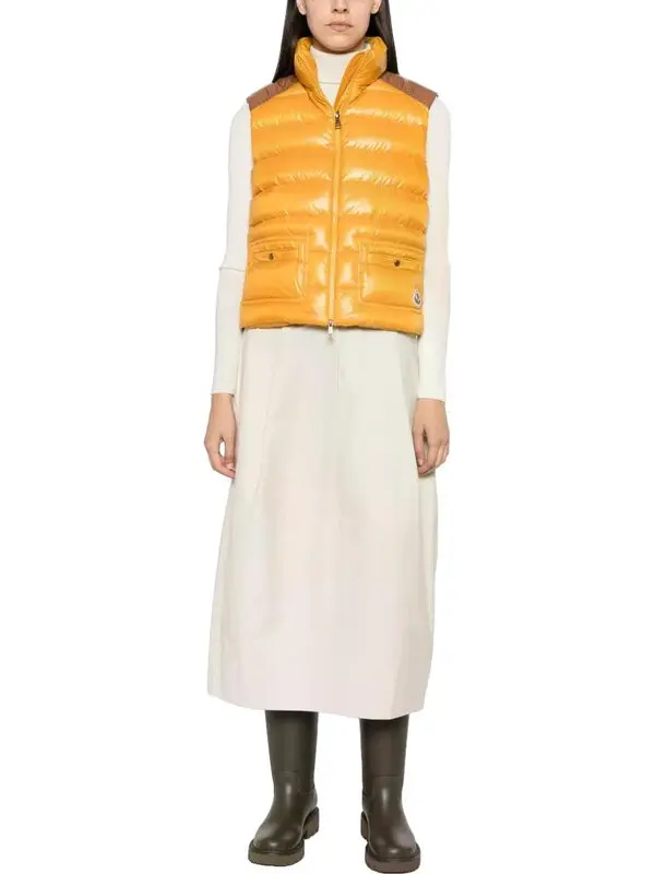 Moncler Frelon Quilted Gilet - Yellow
