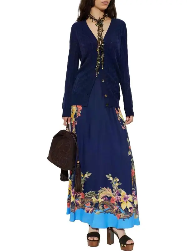 Etro Wool Cardigan - Blue