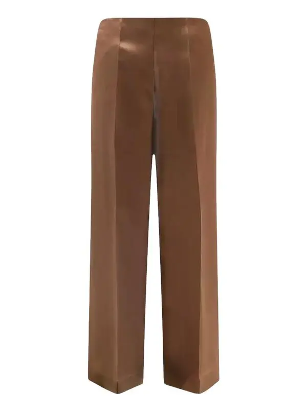 Alberta Ferretti Side-slit Trousers - Brown