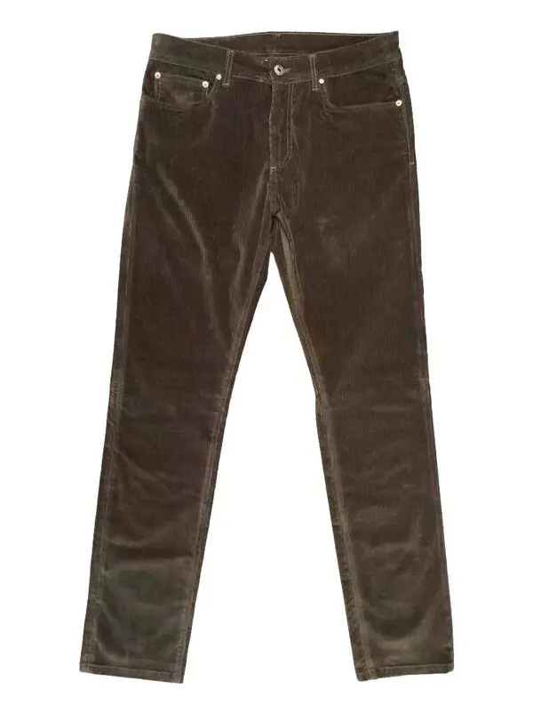 Luciano Barbera Straight-leg Corduroy Trousers - Brown