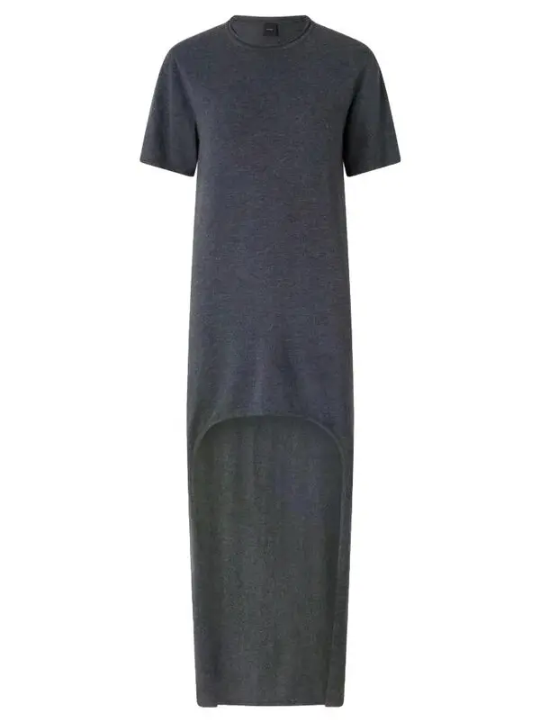 Pinko Asymmetric-hem Knitted Mini Dress - Grey