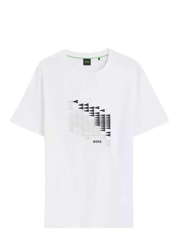 BOSS Network Flag Graphic-print T-shirt - White