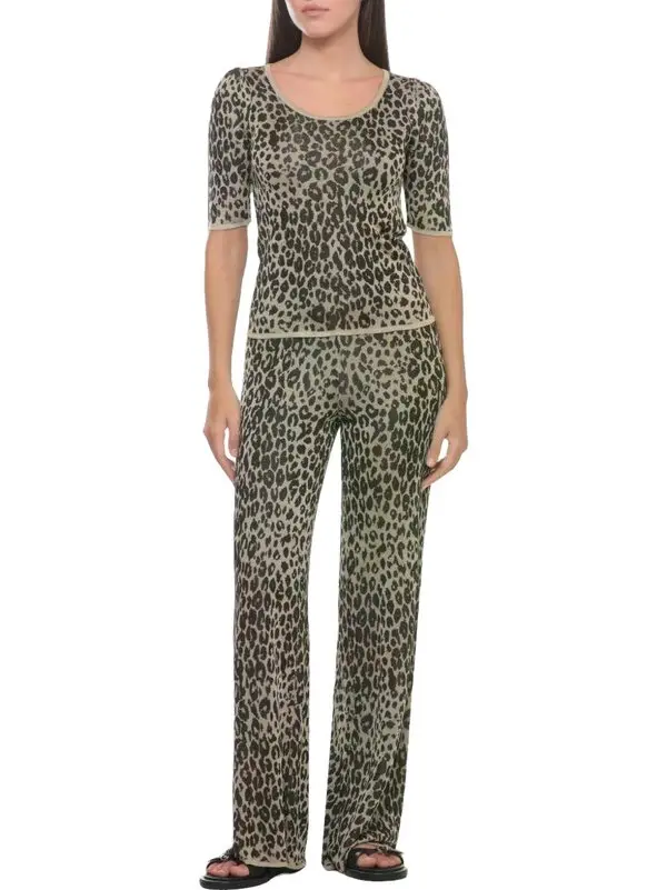 Marella Leopard-print T-shirt - Neutrals