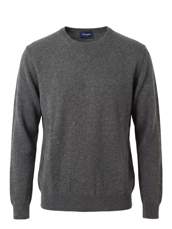 DRUMOHR Crew Neck Wool Sweater - Grey