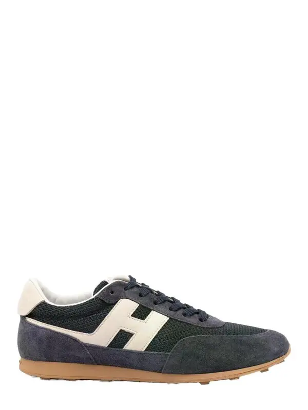 Hogan Panelled Logo Sneakers - Blue