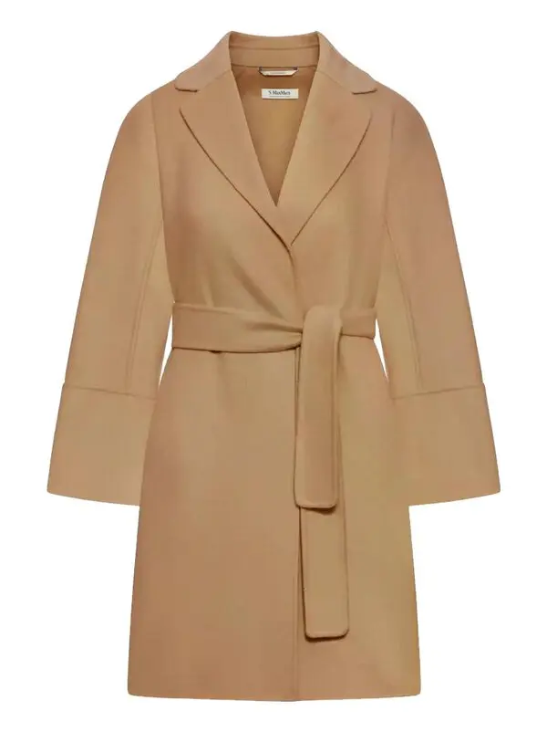 Max Mara Arona Belted Wrap Coat - Neutrals