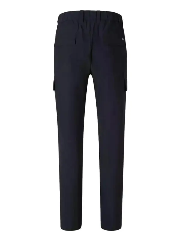 Herno Pleated Cargo Trousers - Blue