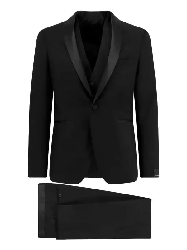 Tagliatore Shawl-lapel Tuxedo - Black