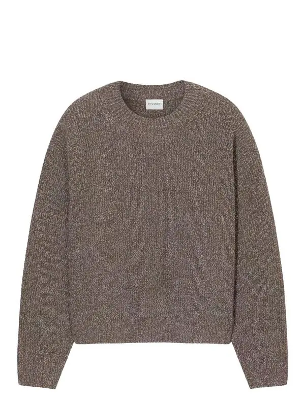 Closed Marl-knit Crew-neck Sweater - Brown