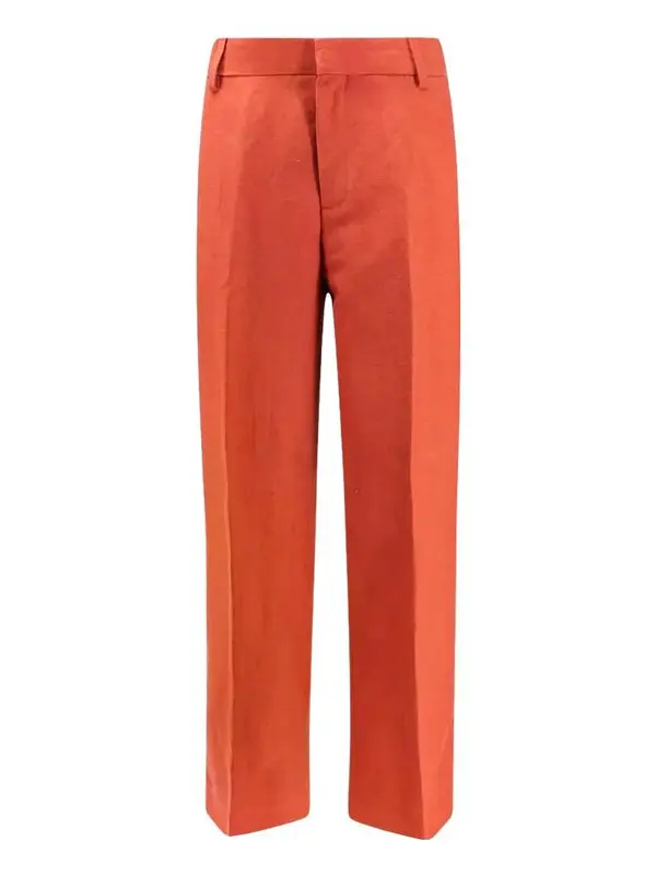Closed Belt-loop Trousers - Orange
