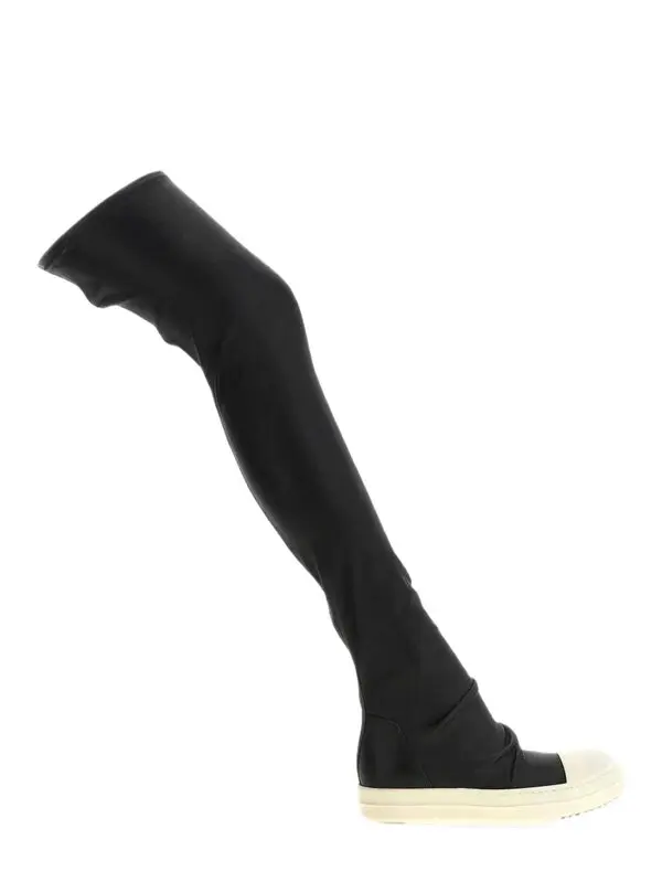 Rick Owens High Stocking Sneaks Over-the-knee Boots - Black