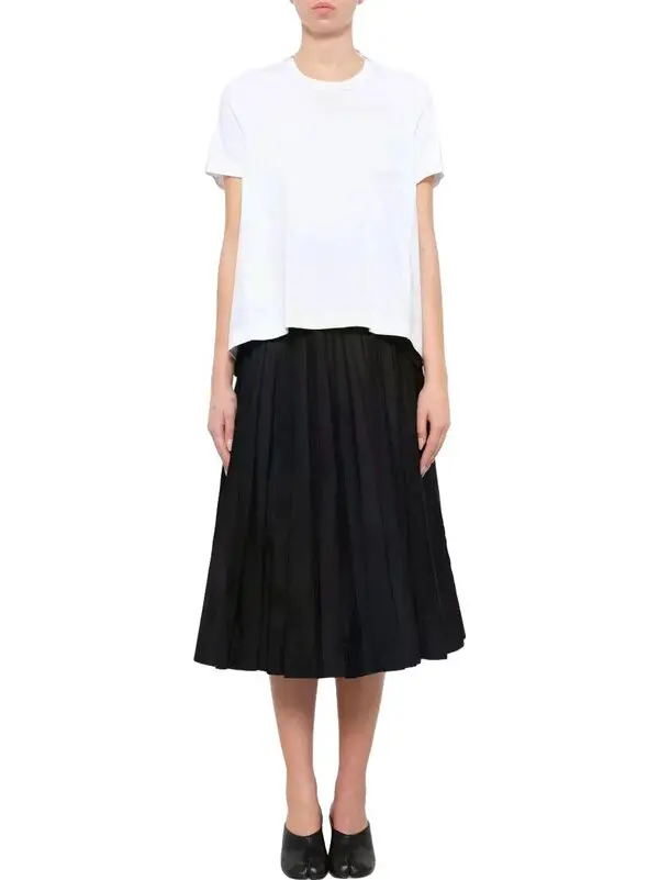 Sacai Panelled T-shirt - White