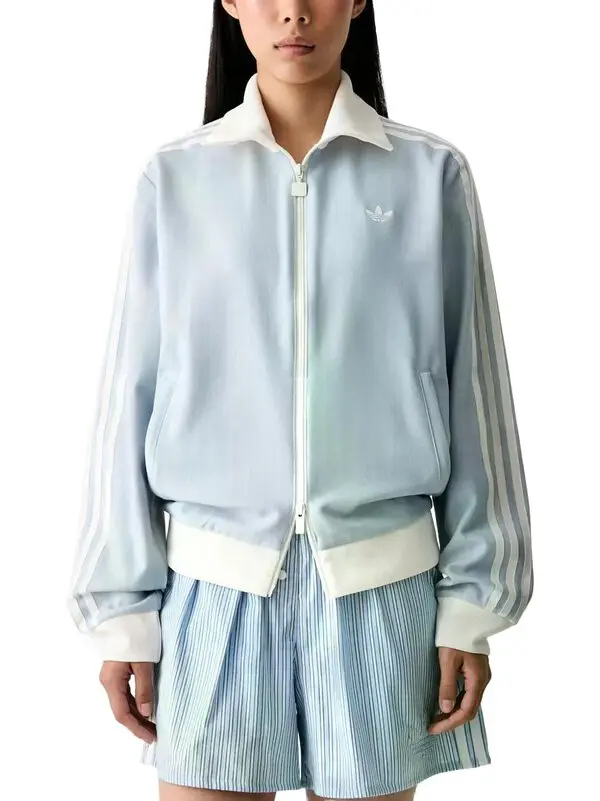Adidas Tweed Og Zip-up Track Jacket - Blue