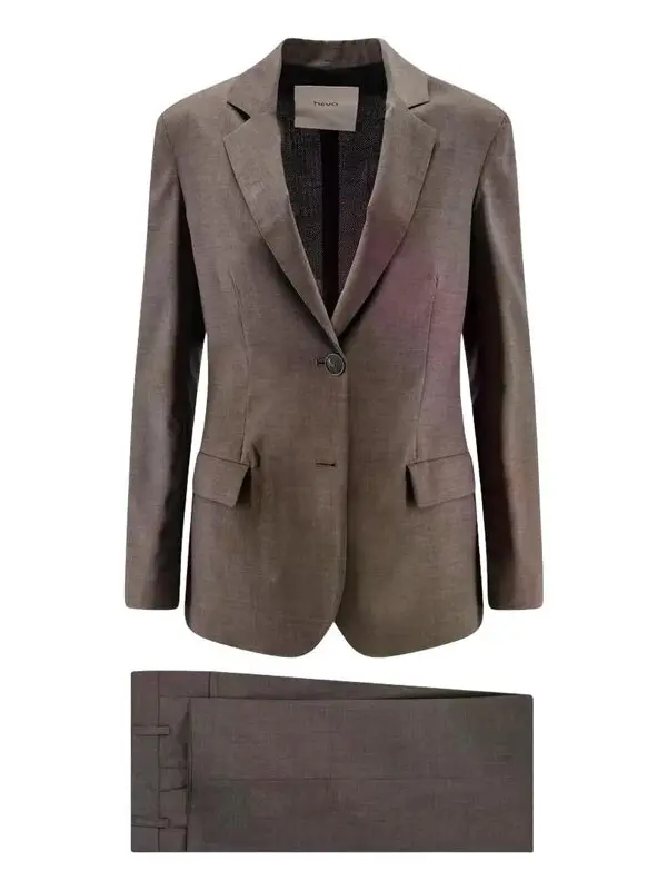 HEVO Frigole Single-breasted Suit - Brown