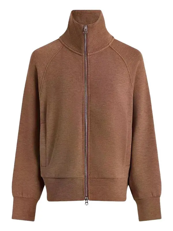 Varley Tyde Zip-through Sweater - Brown