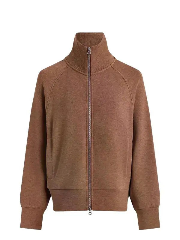 Varley Tyde Zip-through Sweater - Brown