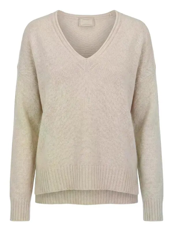 DRUMOHR V-neck Cashmere Sweater - Neutrals