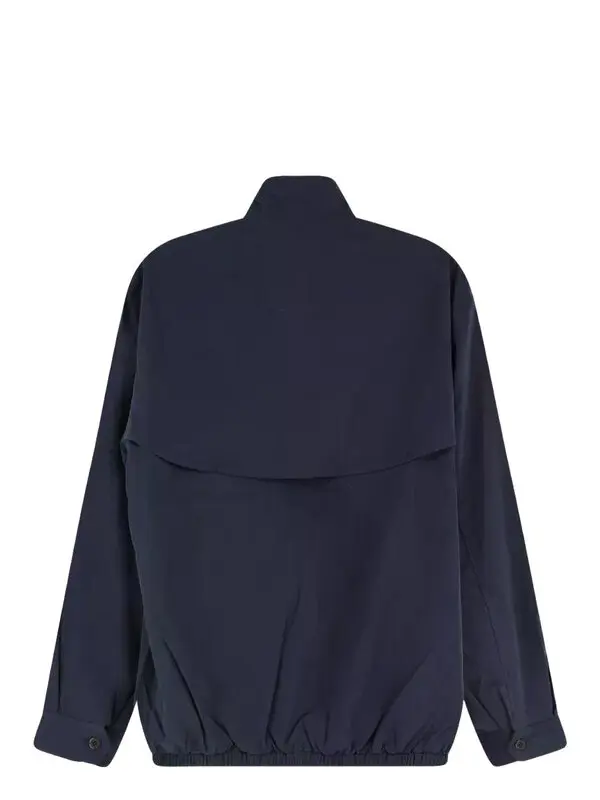 POMPEII Logo Embroidered High-neck Jacket - Blue