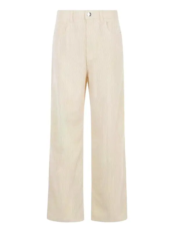 RÓHE Corduroy Cotton Trousers - Neutrals