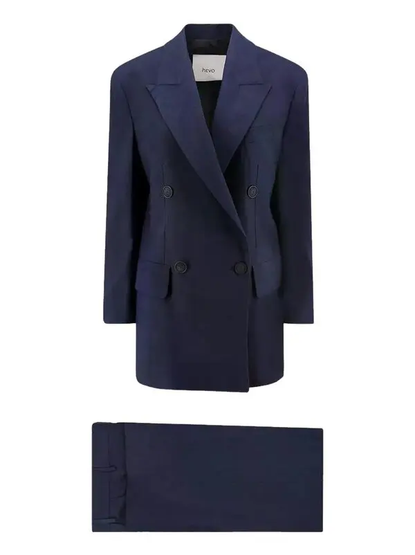 HEVO Rocchetta" Double-breasted Suit - Blue