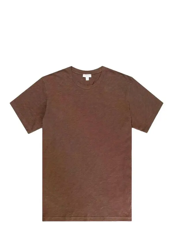 Sunspel Crew-neck T-shirt - Brown
