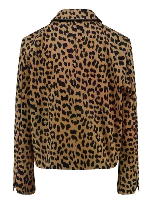 SEMICOUTURE Arabella Animal-print Jacket - Brown