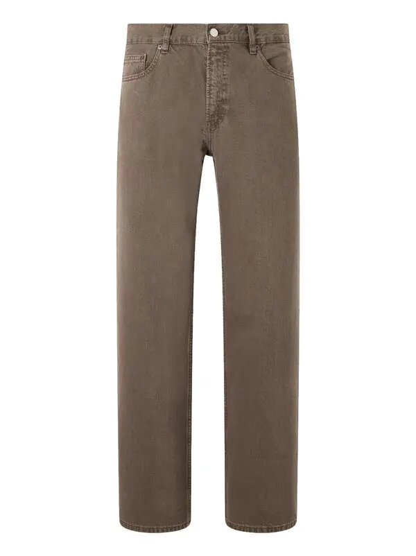 FRAME Relaxed Straight-leg Jeans - Brown