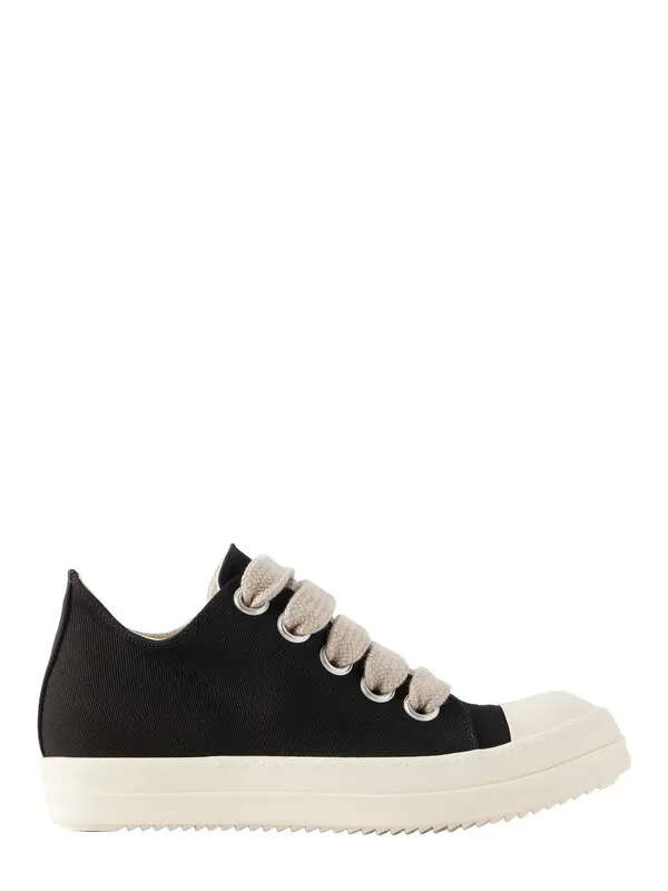Rick Owens Jumbolace Denim Sneakers - Black