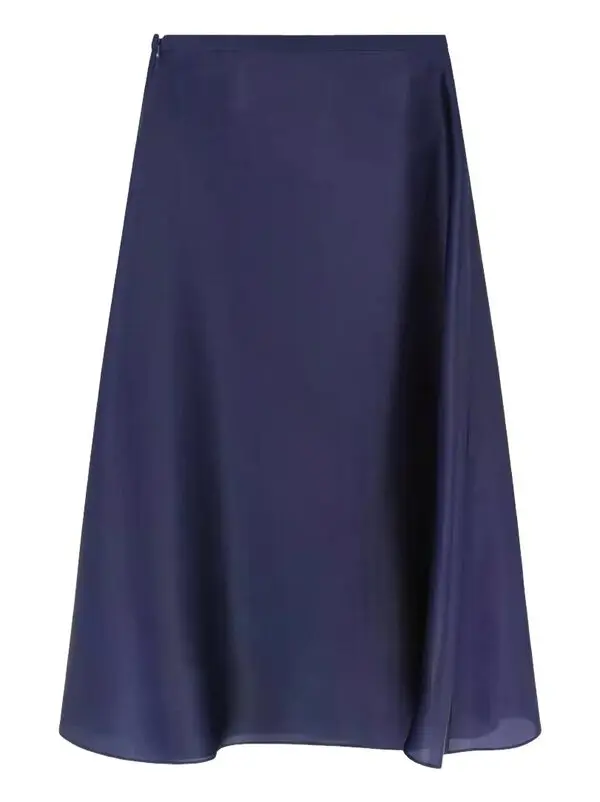 Alberta Ferretti A-line Midi Skirt - Blue