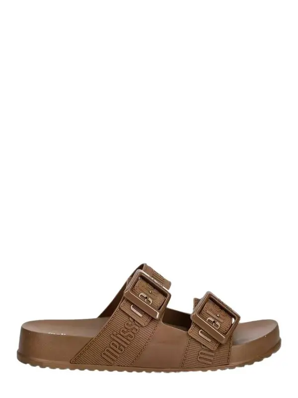 Melissa Cozy Slide M-lover Logo-print Slides - Brown