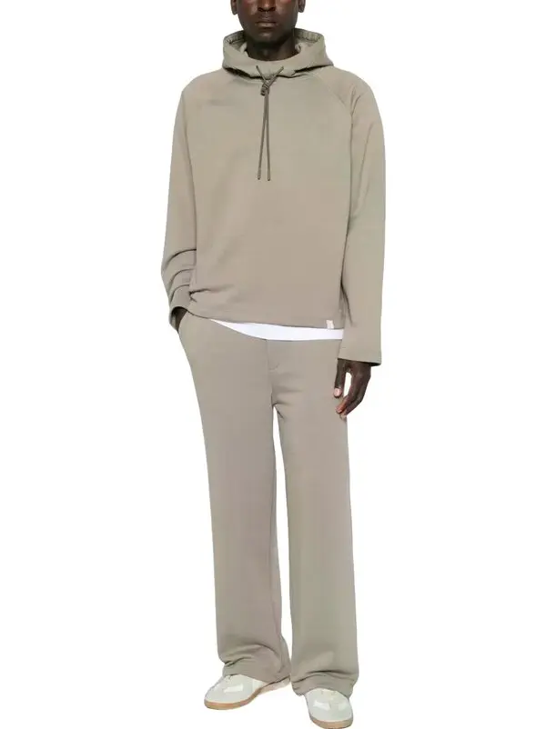WOC Winner Raglan-sleeve Drawstring Hoodie - Neutrals