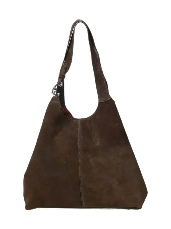 COCCINELLE Suede Leather Tote Bag - Brown