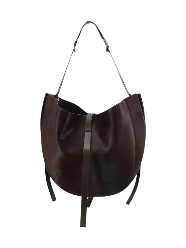 MINOBOSSI Liz Ponyskin Shoulder Bag - Brown