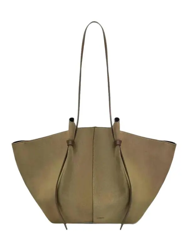 Yuzefi Large Mochi Suede Shoulder Bag - Green