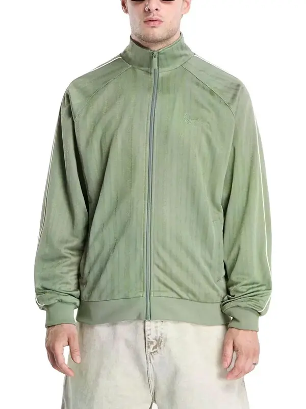 KARL KANI Signature Shadow Side-stripe Jacket - Green